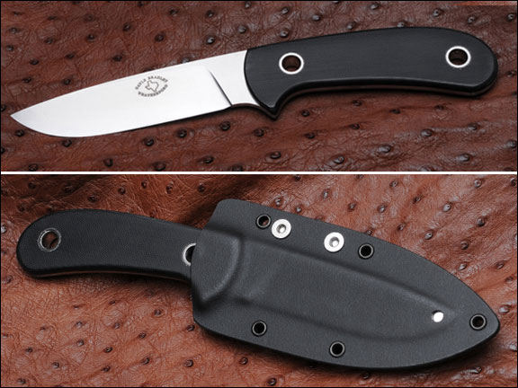 Gayle Bradley Custom Packer Fixed 4" PSF27 Drop Point Blade, G10 ...