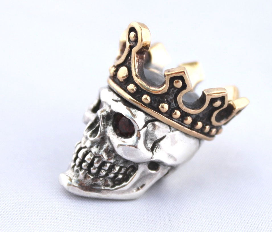 GD Skulls USA KC1-A King Skull 1 with Bejeweled Eyes - KnifeCenter ...