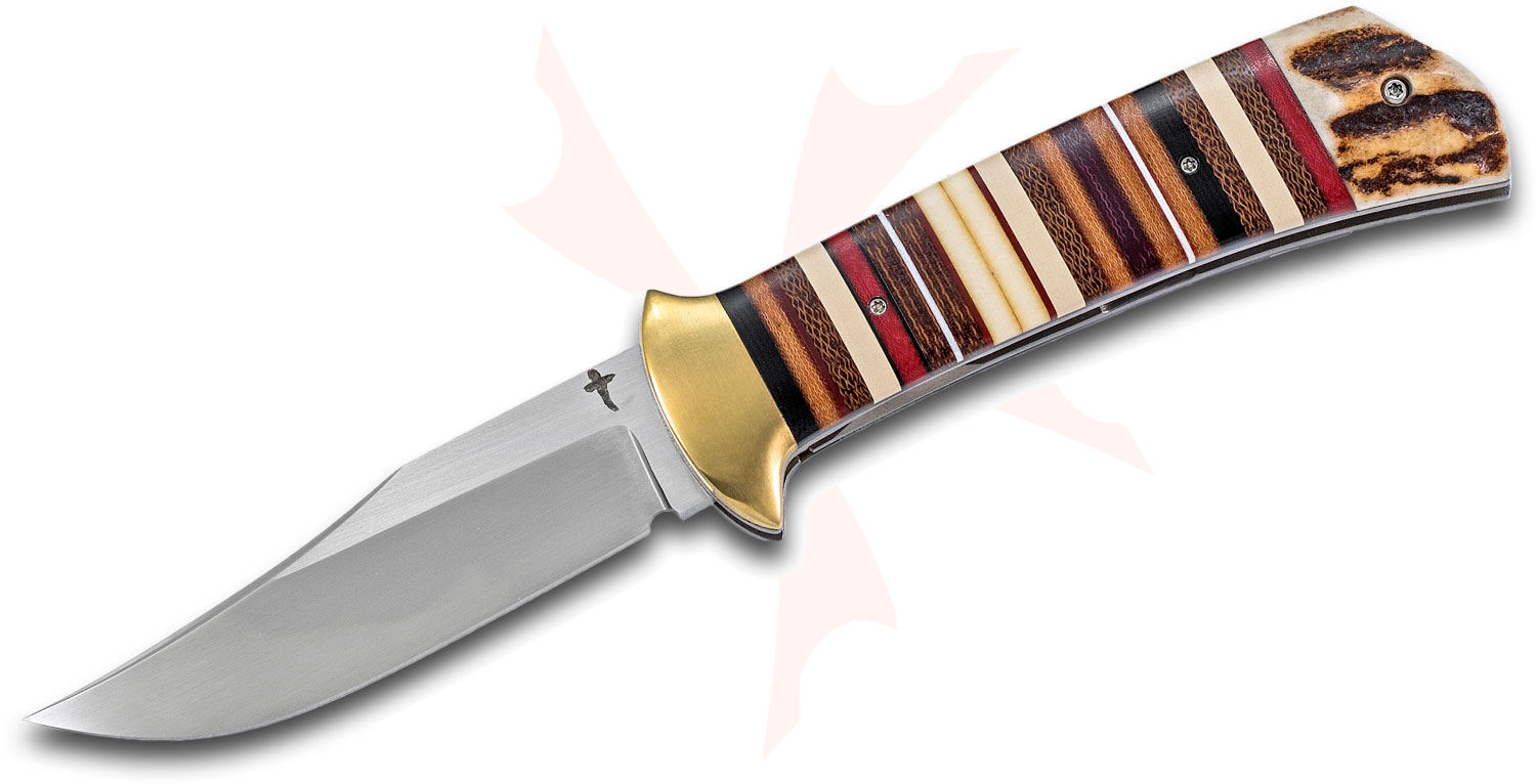 Chuck Gedraitis Custom Scagel Folding Knife 3.375" CPM-154 Hand Rubbed ...