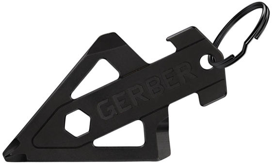Gerber Broadhead Keychain Multi-Tool, Black Stainless Steel ...