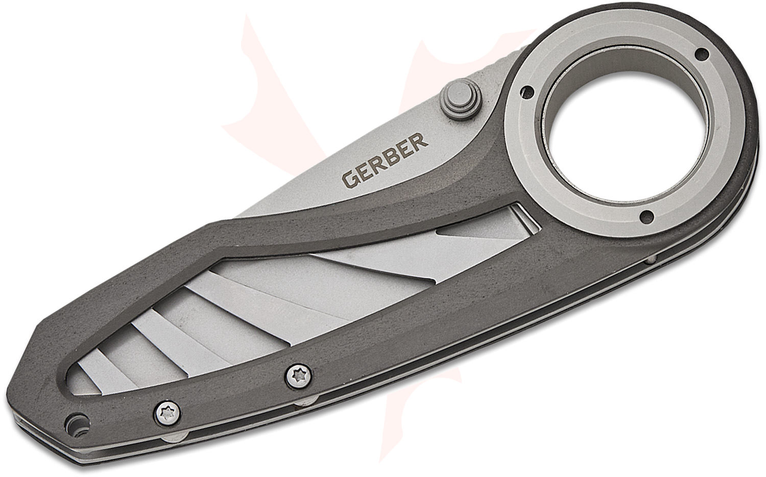 Gerber Remix Liner Lock Folding Knife 2.9" Plain Blade, Finger Hole ...