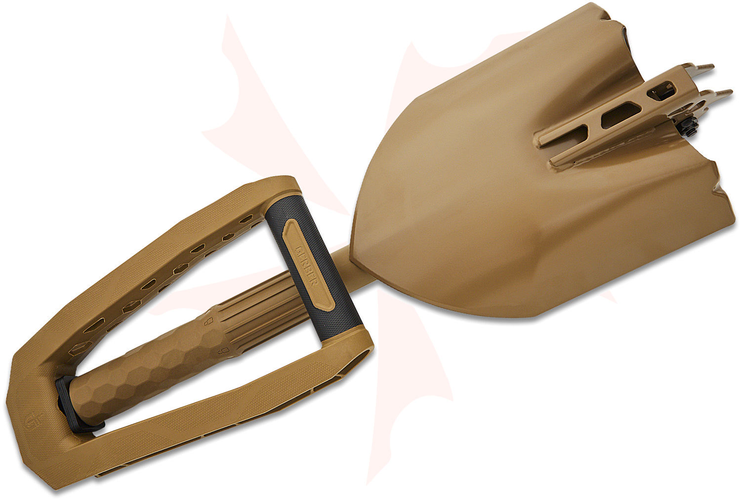 Gerber Dredge Folding Shovel 45.2" Overall, GFN Handle w/ Rubber ...