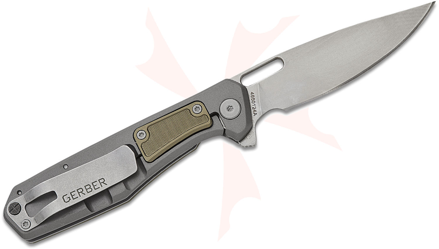 Gerber Minisada Flipper Knife, 3.13" D2 Stonewashed Clip Point Blade ...