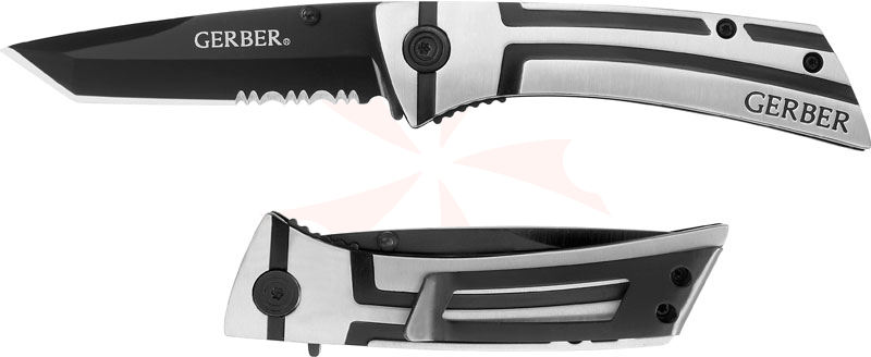 Gerber Traverse Tanto 3.13" Combo Edge Blade Liner Locking Folder ...