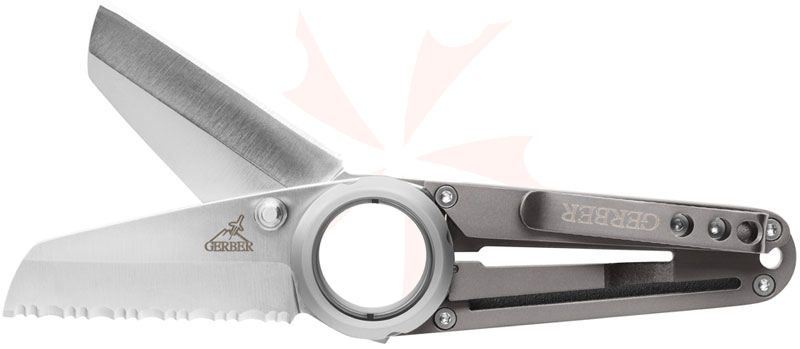Gerber Mini-Remix 2, Two 2.05" Blades (1 Plain, 1 Serrated), Finger ...