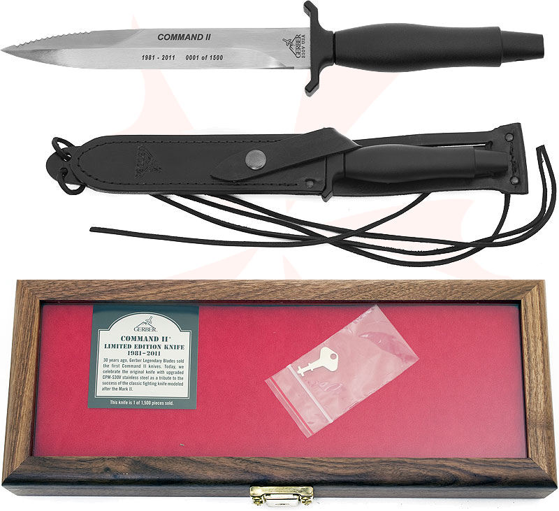 Gerber Command II 30th Anniversary 6.5" S30V Double Edge Blade ...