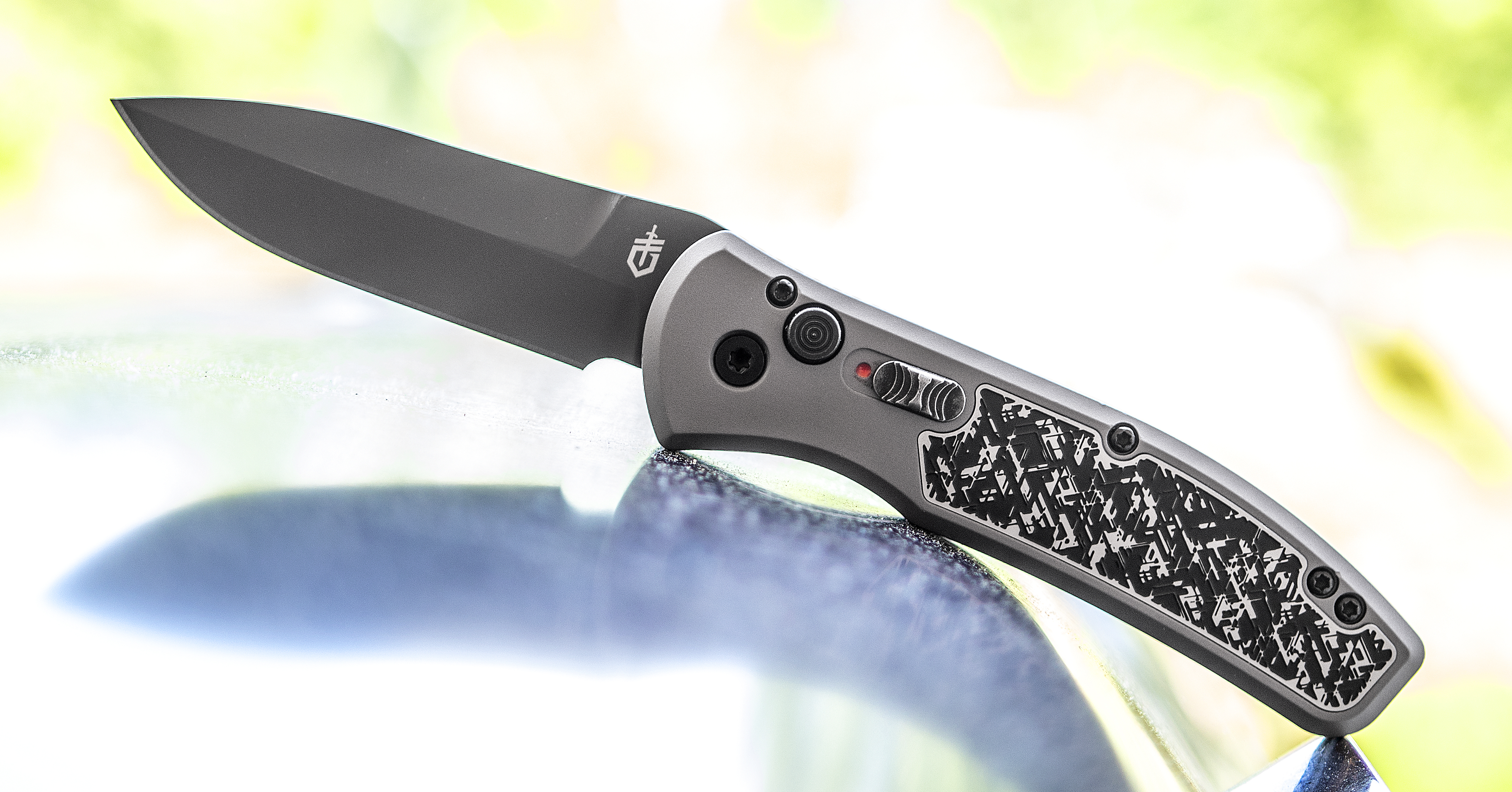 Gerber Empower AUTO Folding Knife 3.25" S30V Black Plain Blade, Gray ...