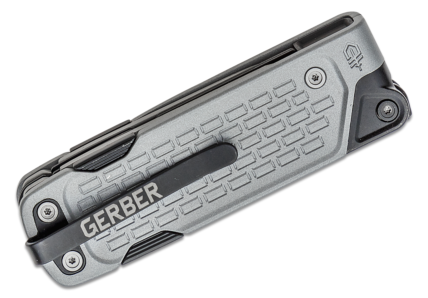 Gerber Lockdown Drive Multi-Function Folding Knife 2.5" Plain Blade, Silver Aluminum Handle ...