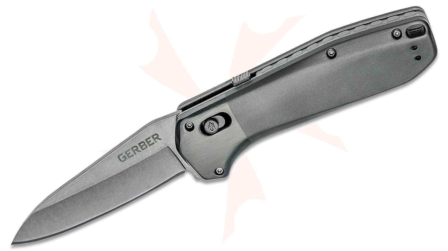 Gerber Highbrow Assisted Pivot Lock Flipper Knife, Stonewashed Drop ...