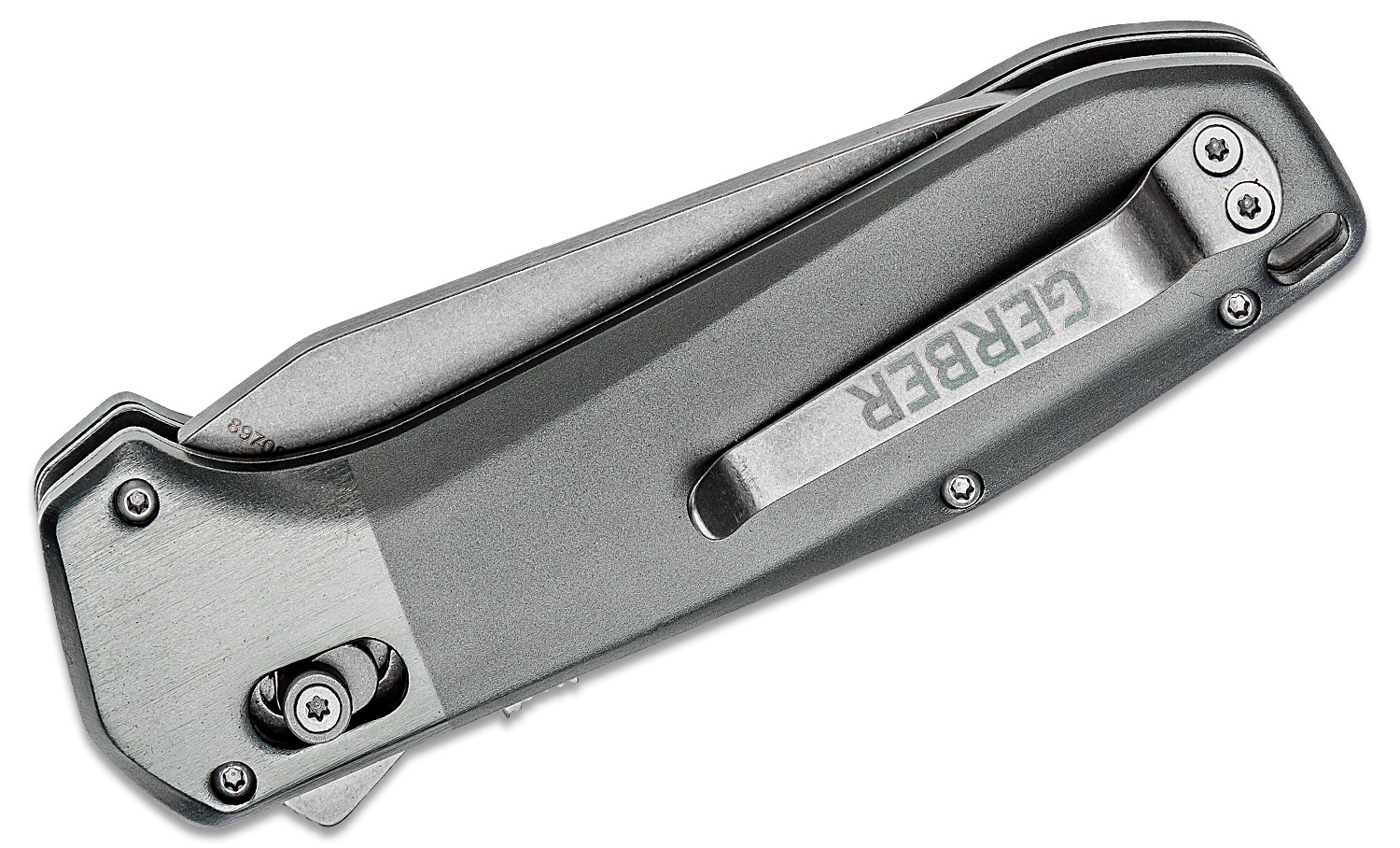 Gerber Highbrow Assisted Pivot Lock Flipper Knife, Stonewashed Drop ...