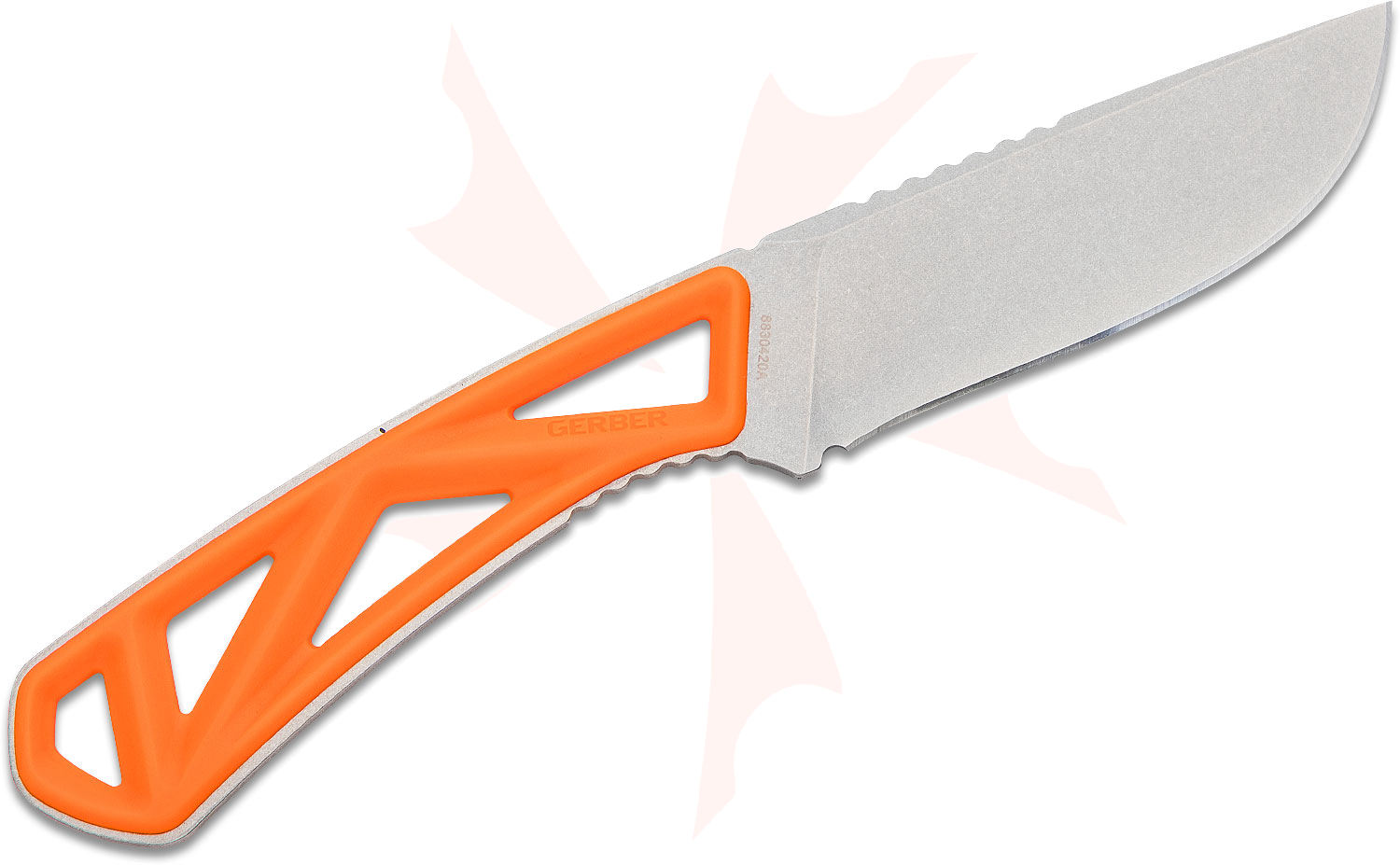 Gerber Exo-Mod Fixed Blade Knife, Stonewashed 420HC Drop Point Plain ...