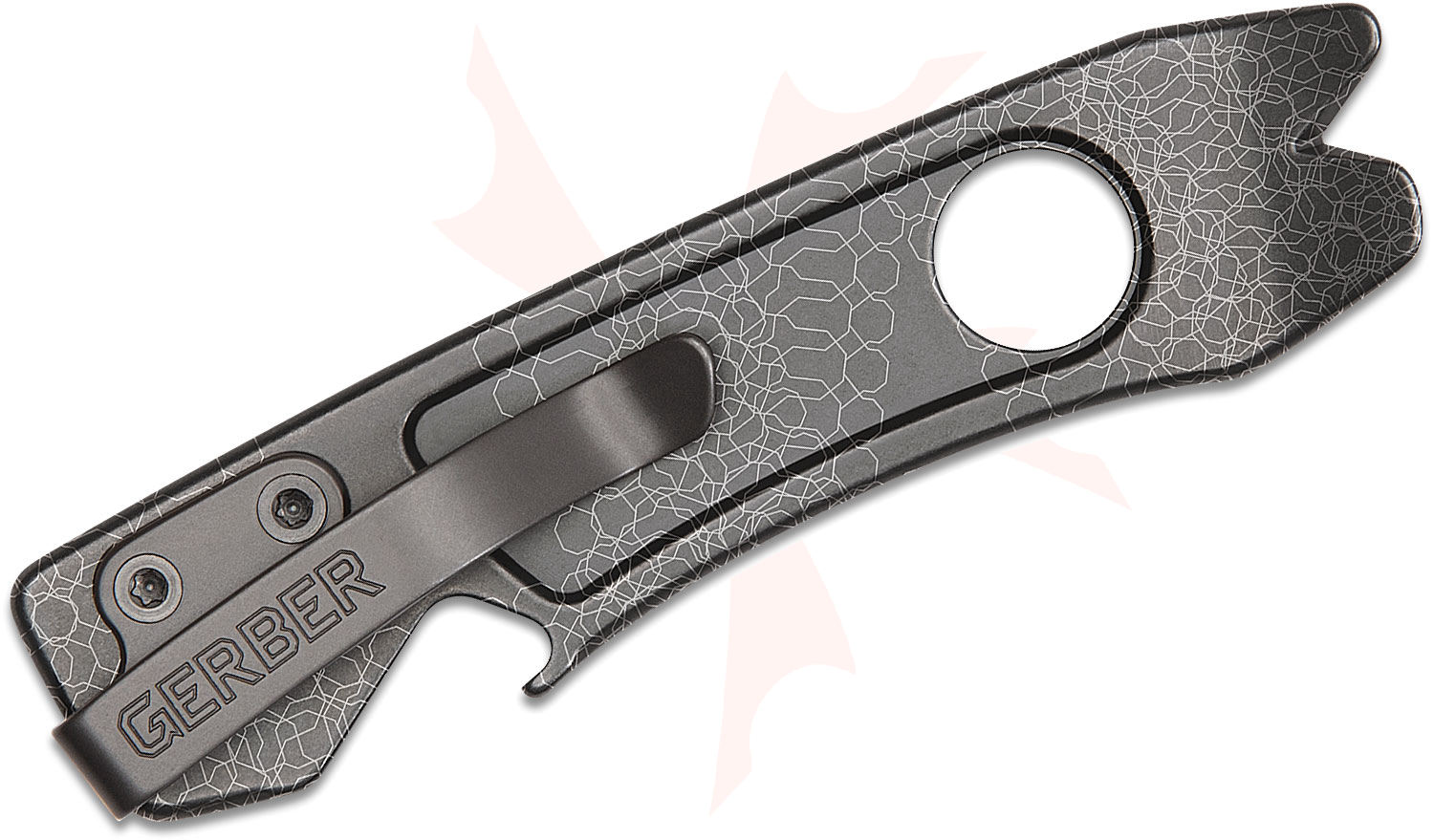 Gerber Chonk Pocket Pry Bar 3.9" Overall, Graphite Stainless Steel with ...
