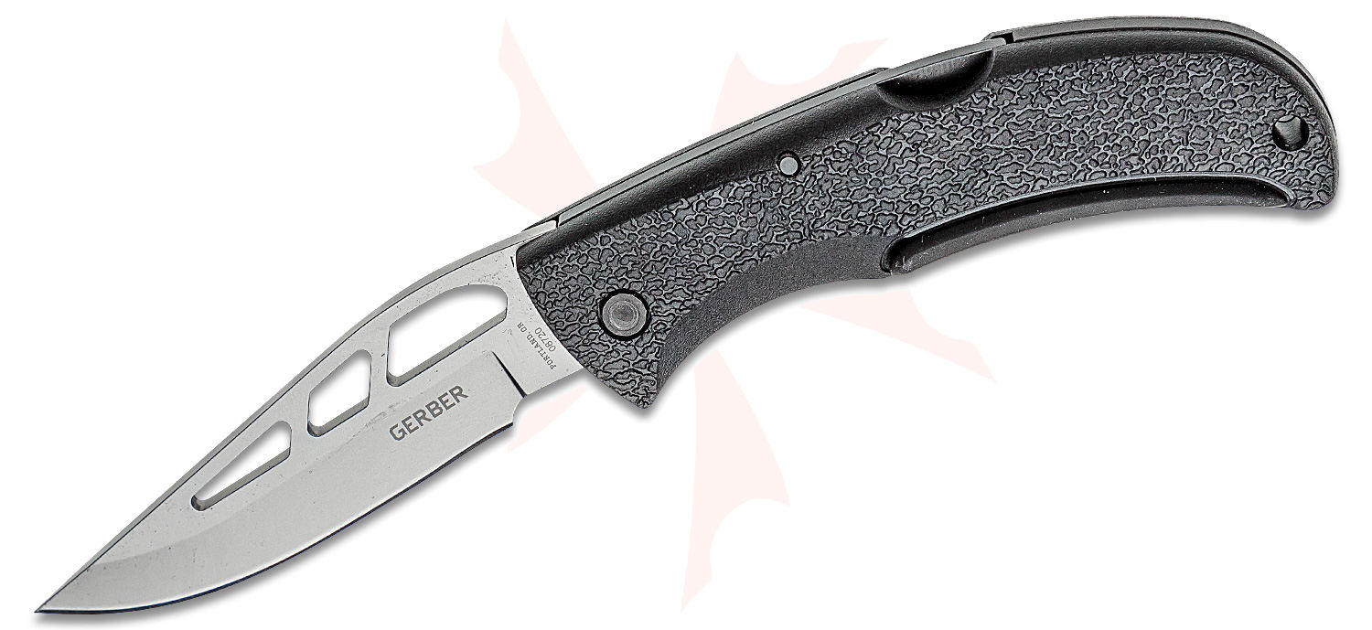 Gerber E-Z-Out Skeleton Folding Knife 3.52" Bead Blast Plain Blade ...