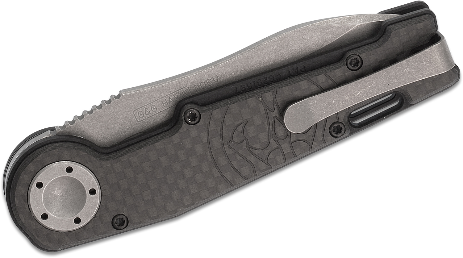 Grant & Gavin Hawk Mid-Tech MUDD Automatic Folding Knife 3.25" CPM-20CV ...