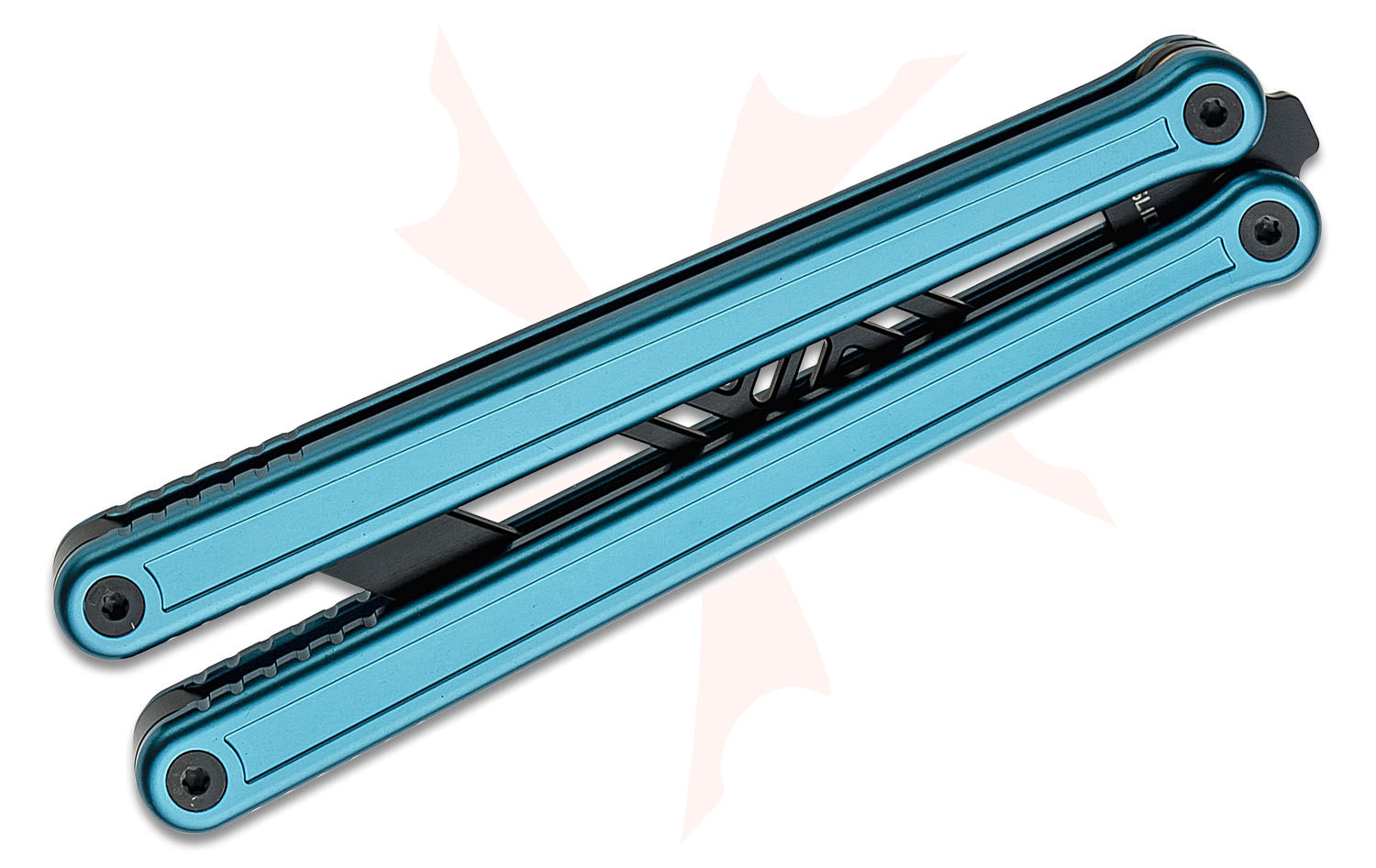 Glidr Antarctic Blue Moon Balisong Butterfly Trainer 4.8" Unsharpened ...