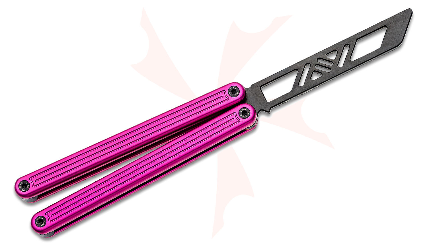 Glidr Arctic Flamingo Pink Balisong Butterfly Trainer 4.8" Unsharpened ...