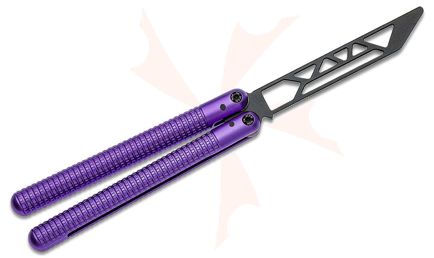 Glidr Sahara Dragon Purple Balisong Butterfly Trainer 4.84" Unsharpened ...