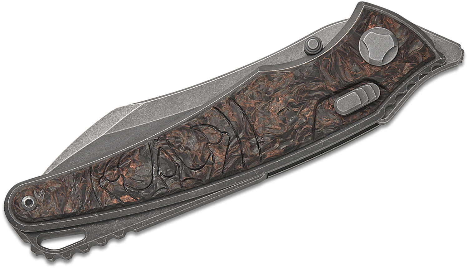 Grant & Gavin Hawk Custom Talon Hawk Lock (Crossbar) Flipper Knife 3. ...