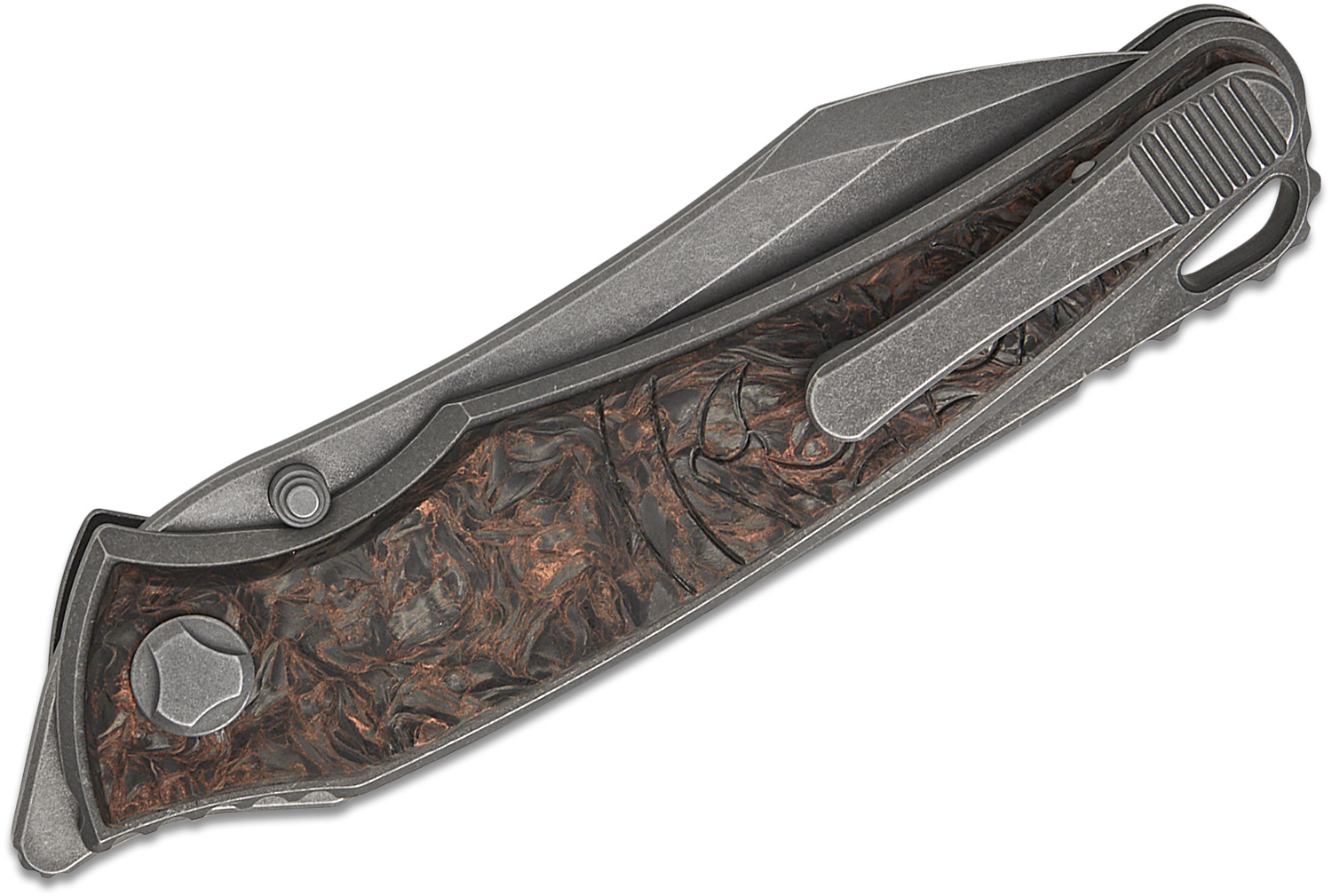 Grant & Gavin Hawk Custom Talon Hawk Lock (Crossbar) Flipper Knife 3. ...