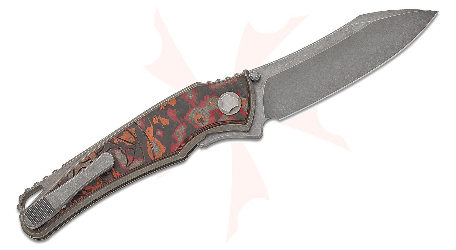 Grant & Gavin Hawk Custom Talon Hawk Lock (Crossbar) Flipper Knife 3. ...