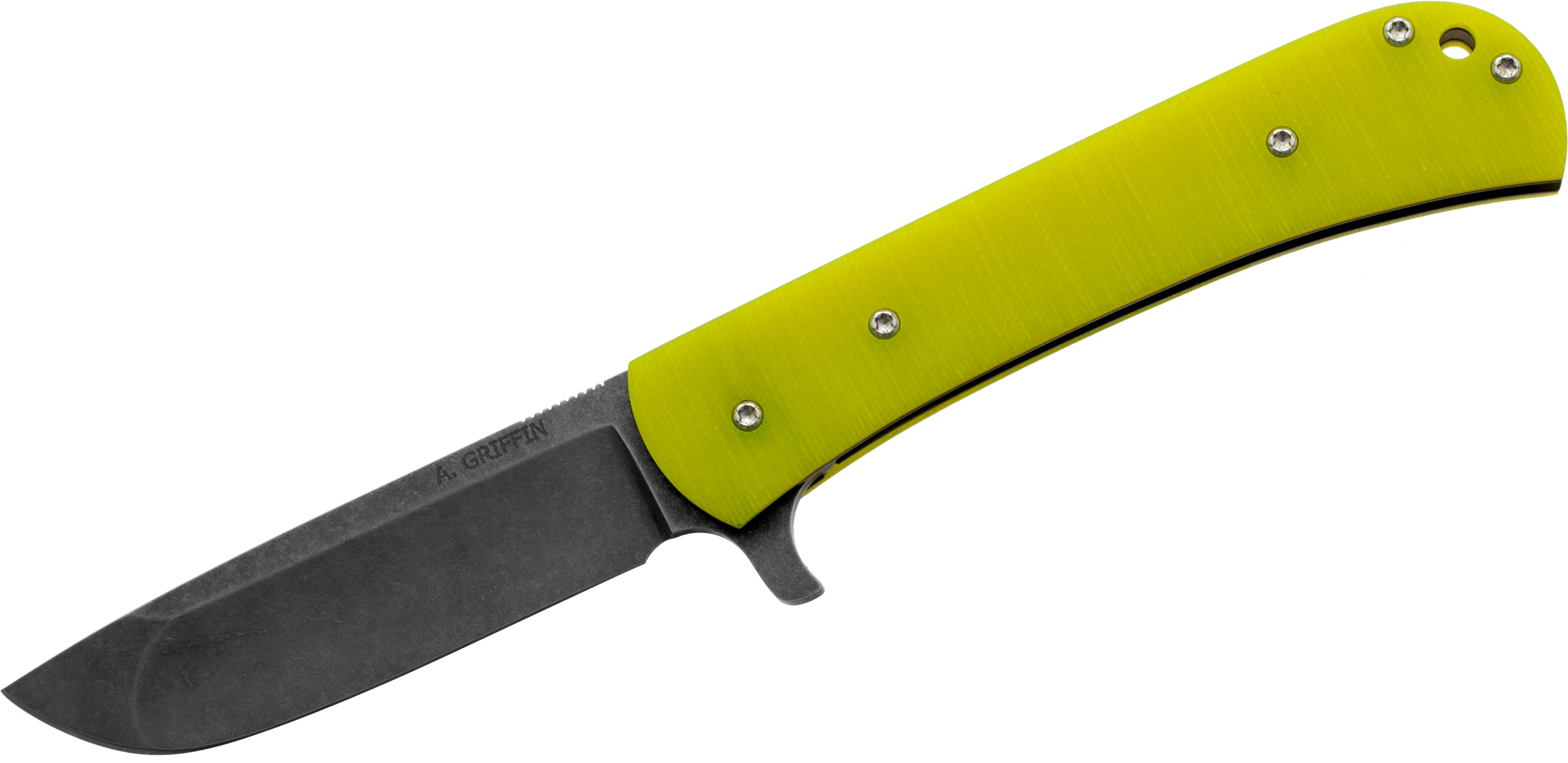 Anthony Griffin Custom Tactical Sodbuster Flipper 3.55" CPM-S110V Blade ...