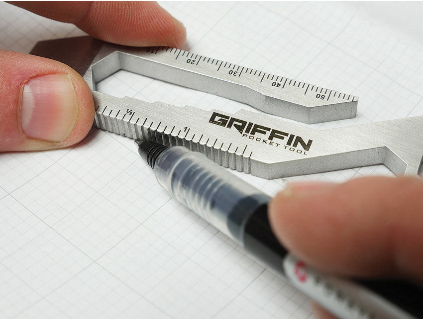 Griffin Pocket Tool XL Metric Multi-Tool, Titanium - KnifeCenter - GPTXLTIM