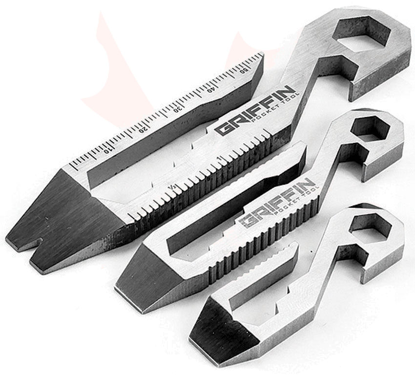 Griffin Pocket Tool XL Metric Multi-Tool, Titanium - KnifeCenter - GPTXLTIM