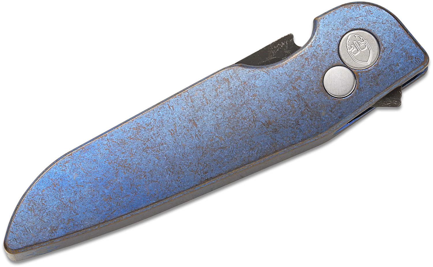 Grimsmo Knives Custom Fjell #0373 Integral Button Lock Flipper Knife 2. ...