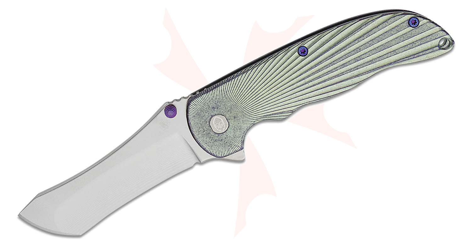 Grimsmo Knives Custom Norseman #6729 Flipper Knife 3.7" RWL-34 ...