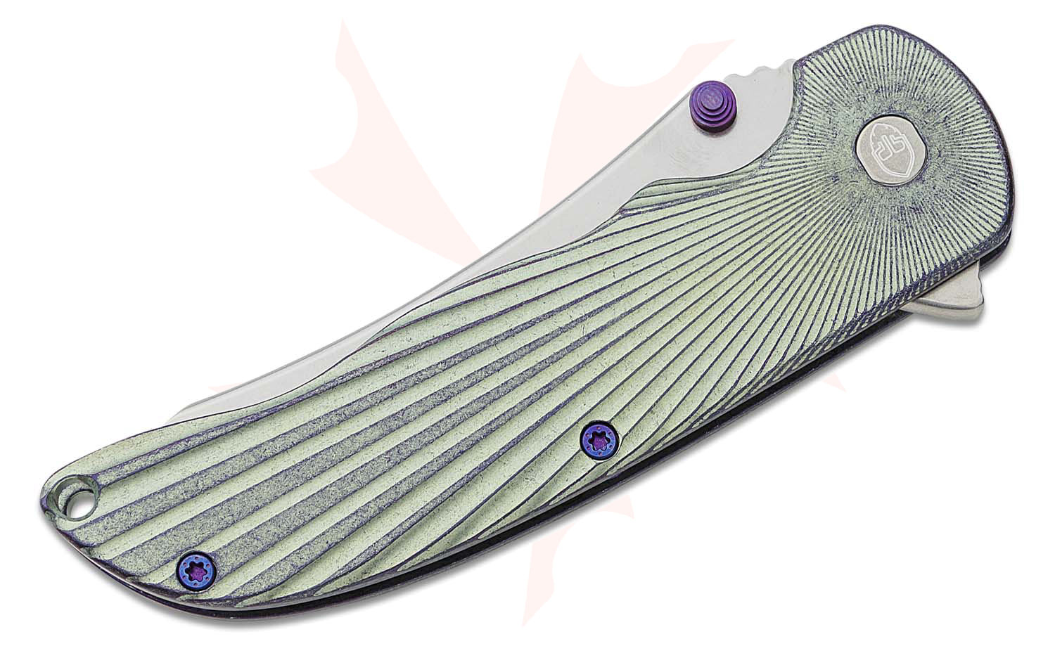 Grimsmo Knives Custom Norseman #6729 Flipper Knife 3.7" RWL-34 ...