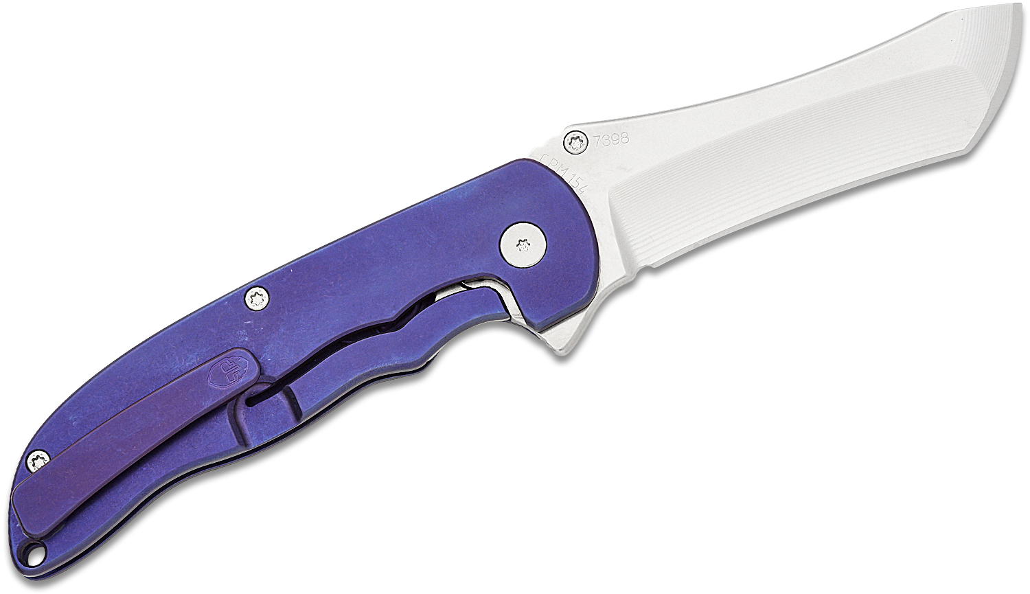 Grimsmo Knives Custom Norseman #7398 Flipper Knife 3.7" CPM-154 ...