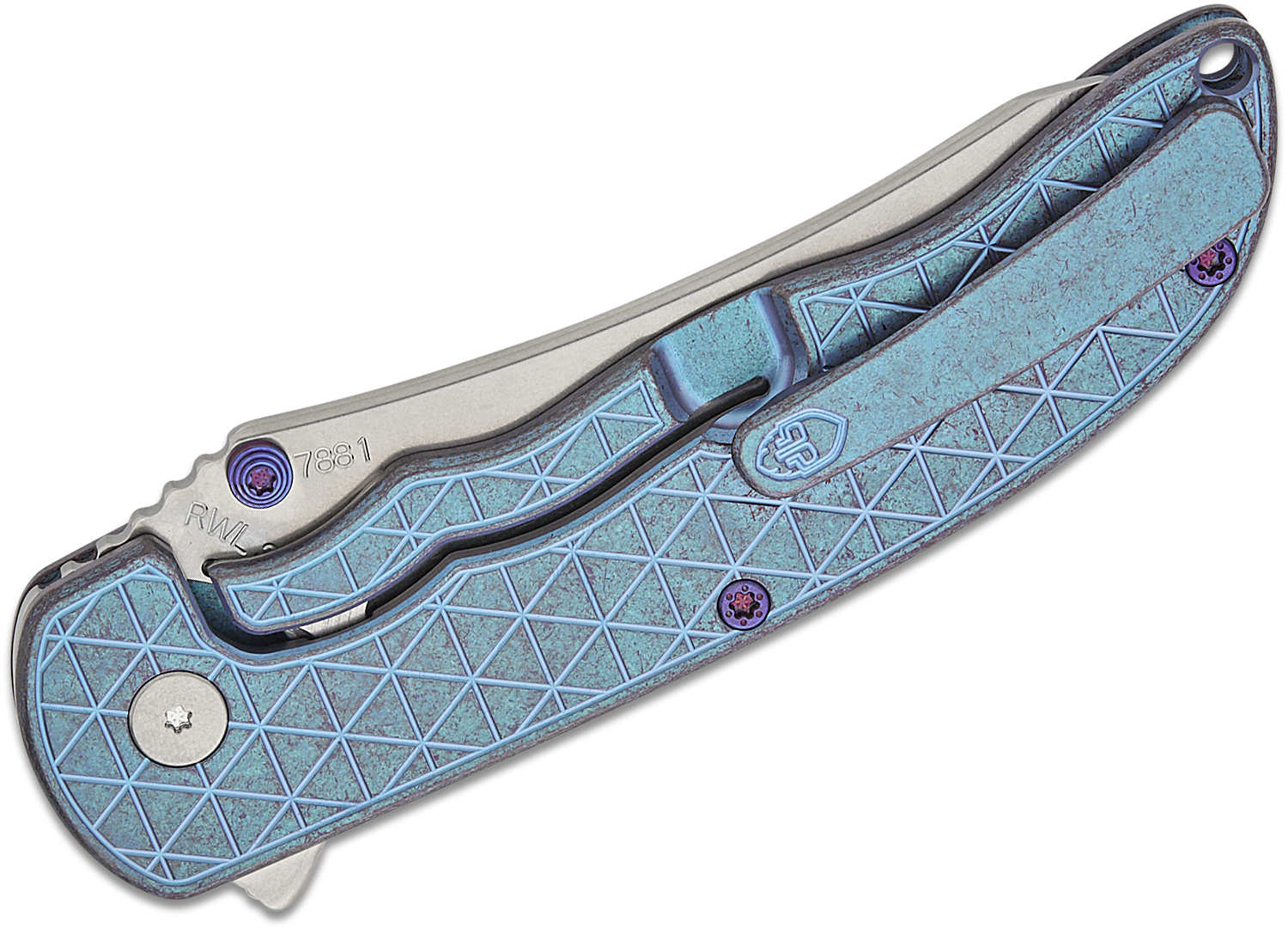 Grimsmo Knives Custom Norseman #7881 Flipper Knife 3.7" RWL-34 ...