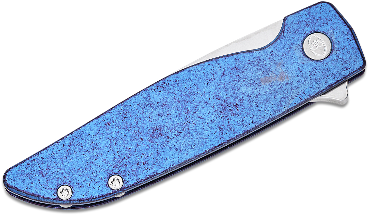 Grimsmo Knives Custom Rask #2375 Flipper Knife 3.5" CPM-154 Stonewashed ...