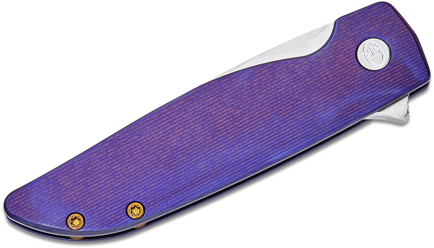 Grimsmo Knives Custom Rask #2392 Flipper Knife 3.5" CPM-154 Stonewashed ...