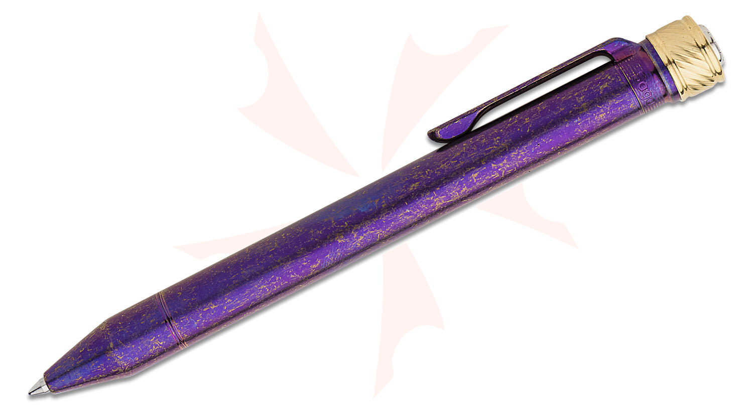 Grimsmo Knives Custom Saga Pen #5161, Purple with Bronze Flakes ...