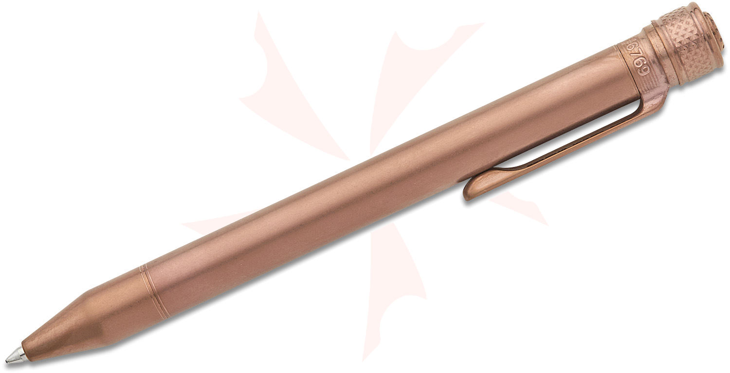 Grimsmo Knives Custom Saga Pen #6769, Caramel PVD Coated Titanium with ...