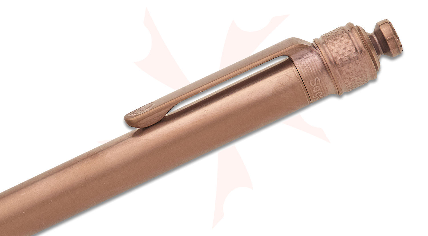 Grimsmo Knives Custom Saga Pen #6769, Caramel PVD Coated Titanium with ...