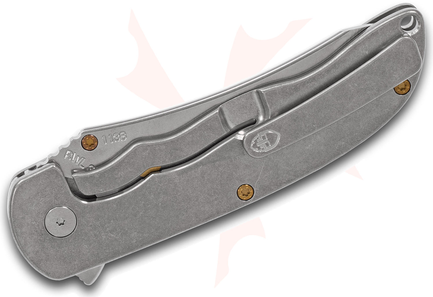 Grimsmo Knives Custom Norseman #1138 Flipper Knife 3.7" RWL-34 ...