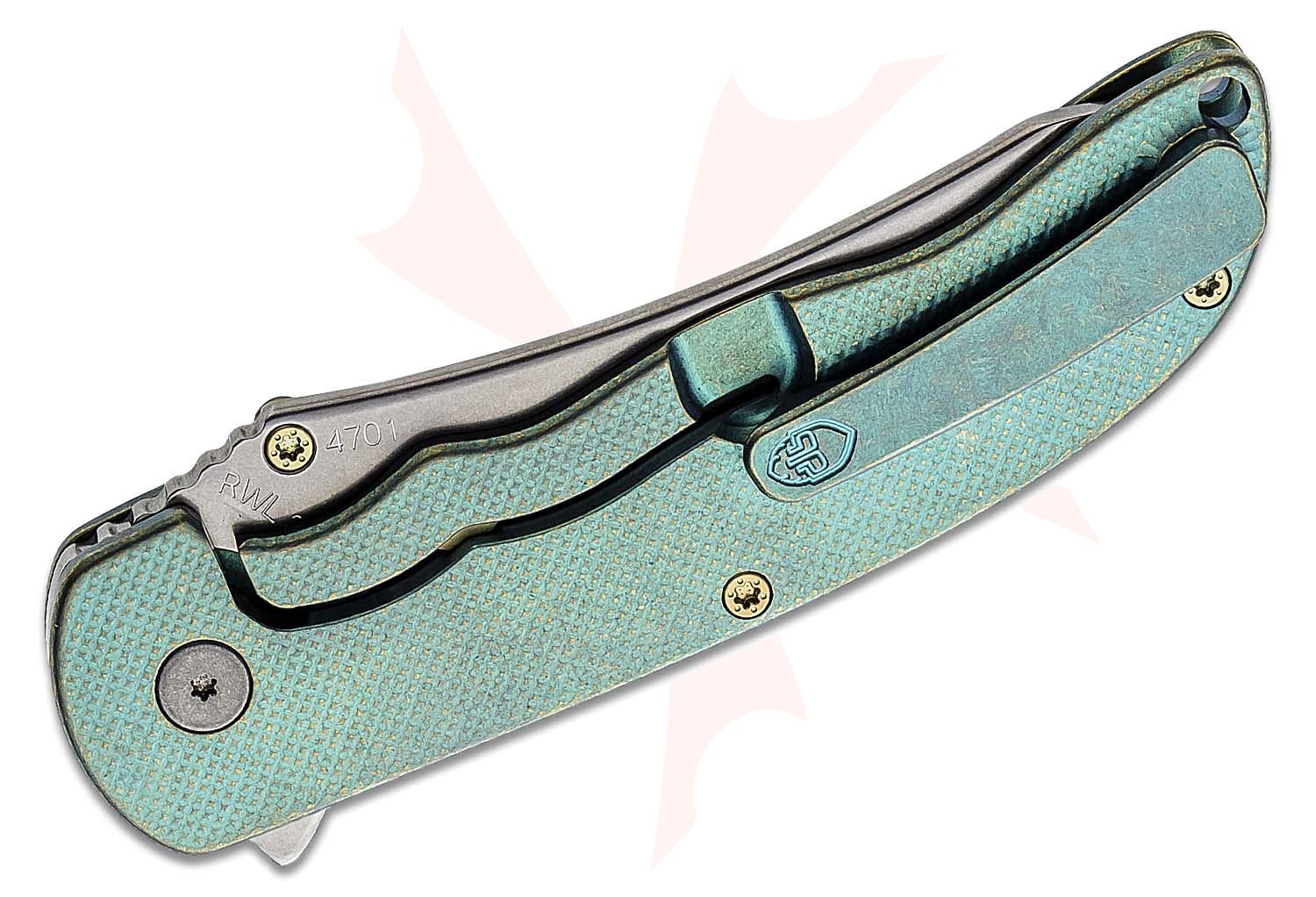 Grimsmo Knives Custom Norseman #4701 Flipper Knife 3.7" RWL-34 ...