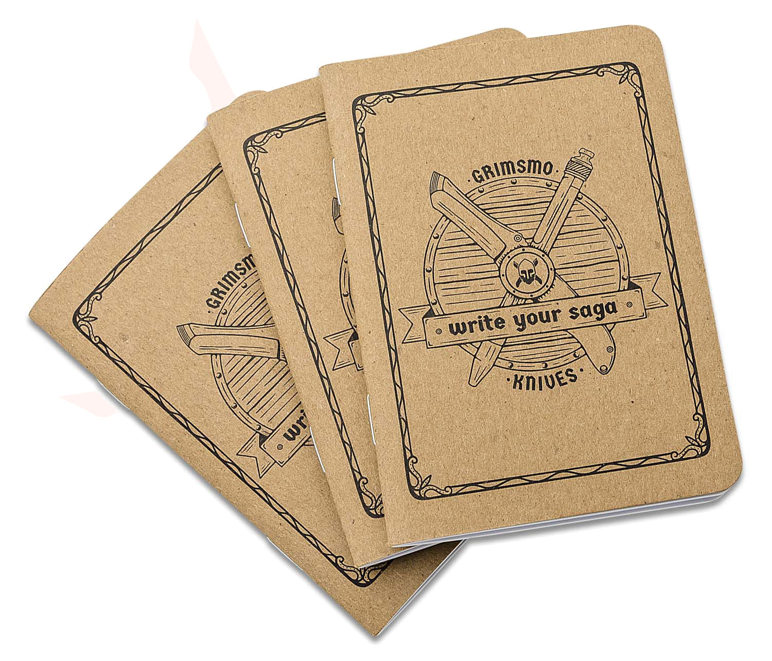 Grimsmo Knives Pocket Book, 3 Pack - KnifeCenter