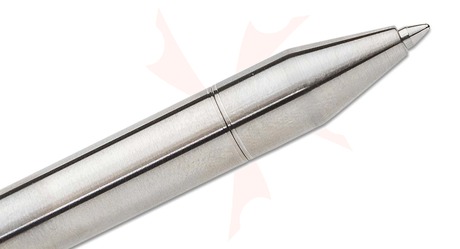 Grimsmo Knives Custom Saga Pen #4777, Silver Titanium with Purple Helix ...