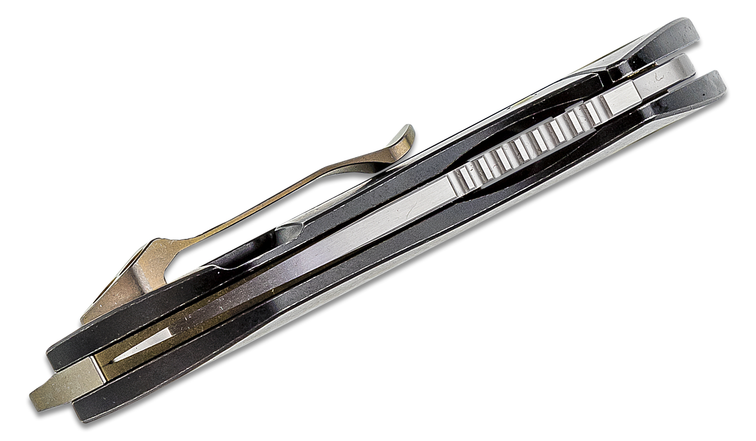 Grissom Knife and Tool Riverstone Flipper Knife 2.5" M390 Satin Blade ...