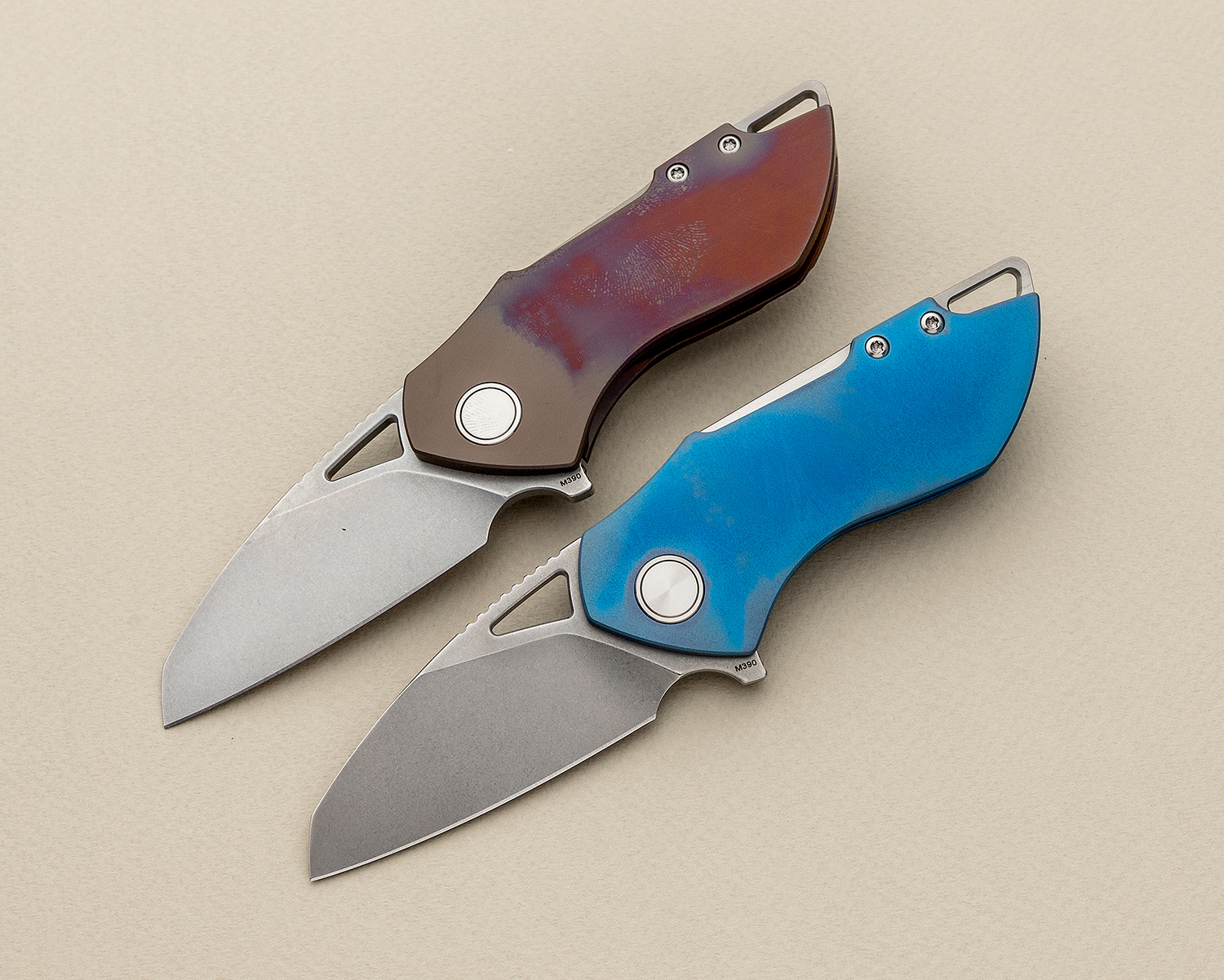 Grissom Knife and Tool Riverstone Flipper Knife 2.5" M390 Blasted Blade ...