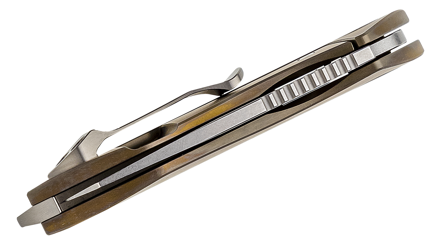 Grissom Knife and Tool Riverstone Flipper Knife 2.5" M390 Blasted Blade ...