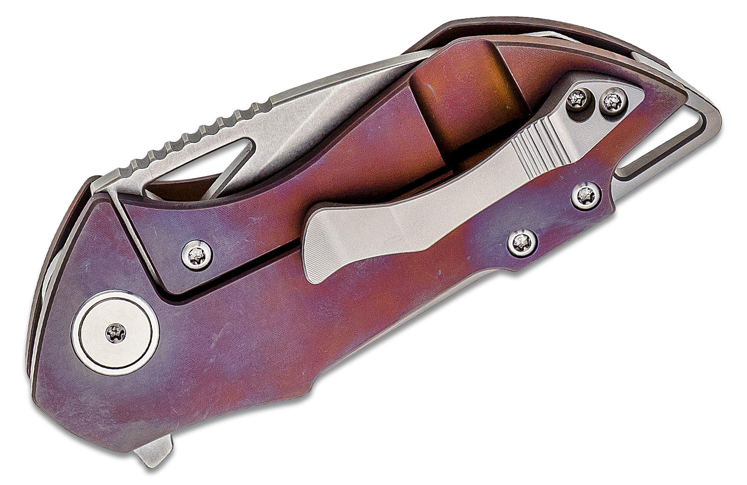 Grissom Knife and Tool Riverstone Flipper Knife 2.5" M390 Blasted Blade ...