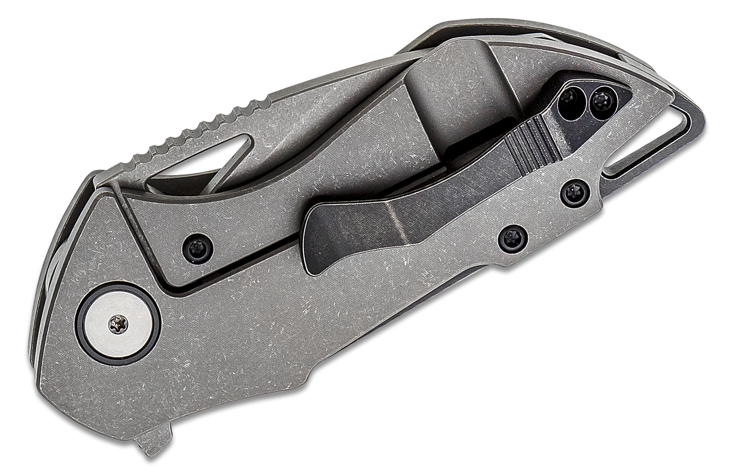 Grissom Knife and Tool Riverstone Flipper Knife 2.5" M390 Stonewashed ...