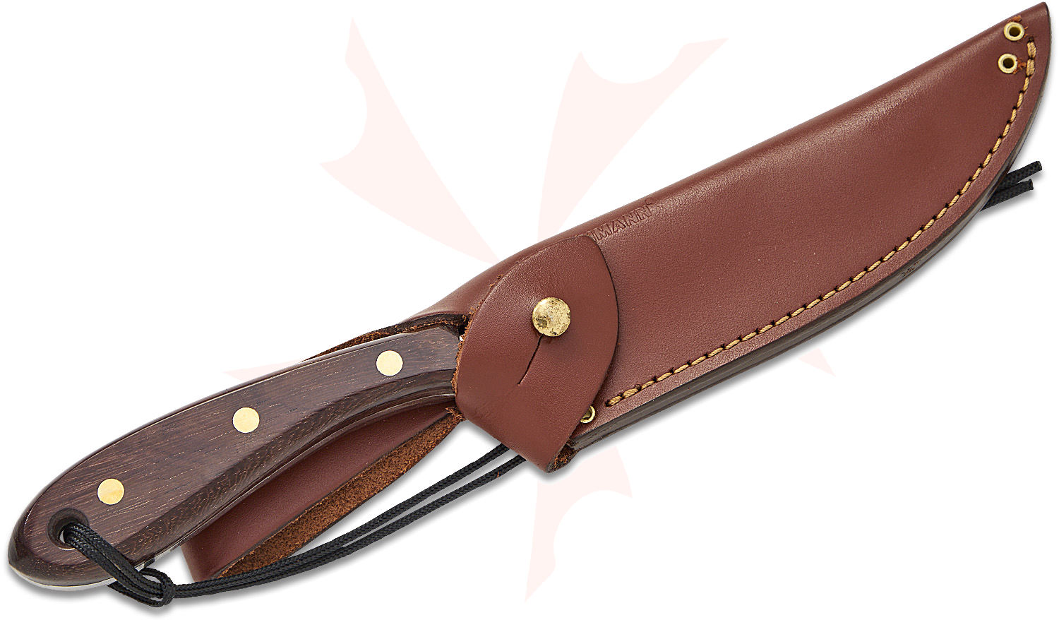 Grohmann #100 Large Skinner Fixed Blade Knife, 5" Satin Stainless Steel ...