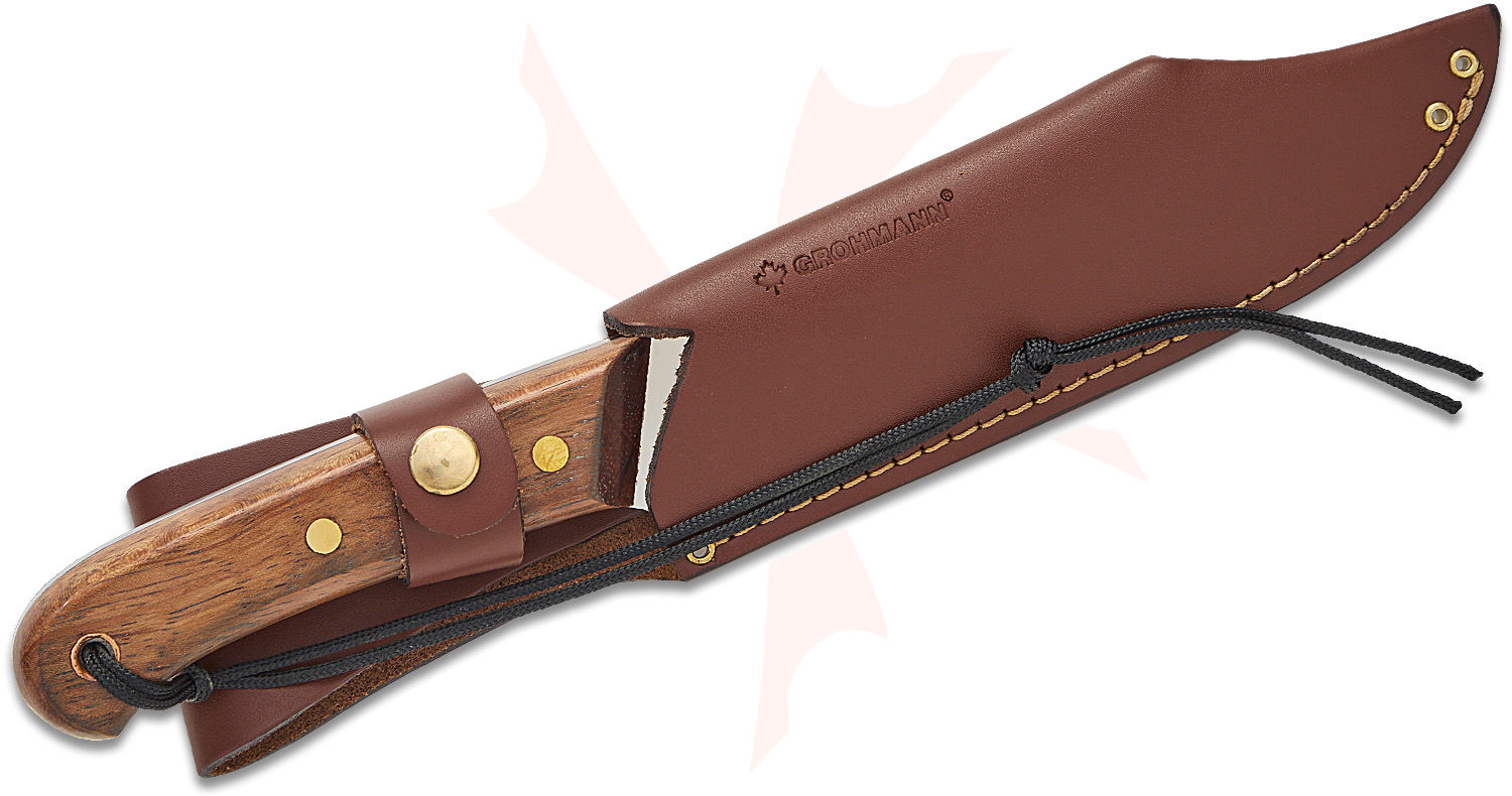 Grohmann #108 Deer and Moose Fixed Blade Knife 5.75" Satin Stainless ...