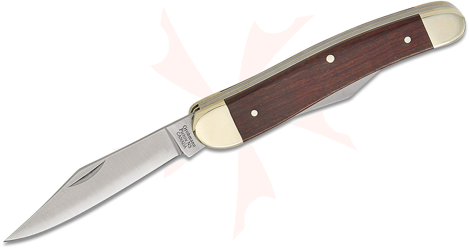Grohmann #350 Two-Blade Folding Knife 3.88" Rosewood Handles, Nickel ...