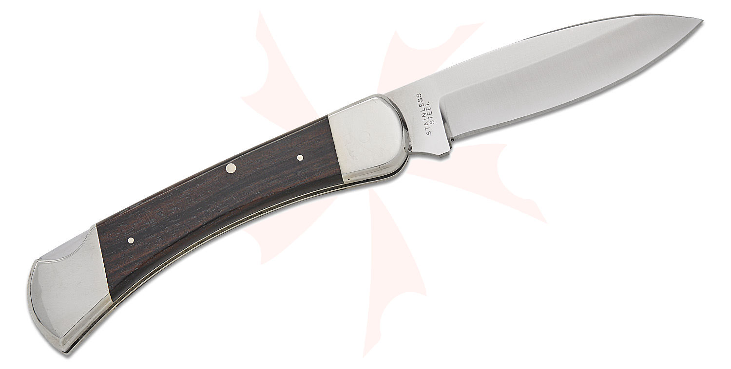 Grohmann #380 Lockback Folding Knife 3.75" Satin Stainless Steel Drop ...